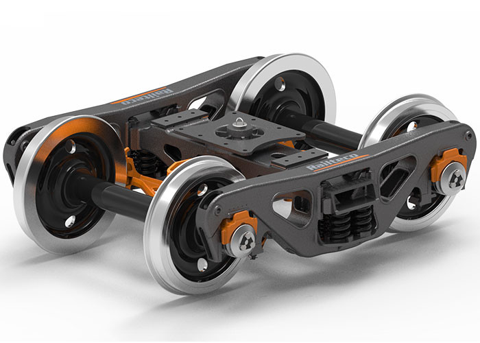 1000mm スケール鉄道 4輪ボギー メーター スケール Ø724mm 直径 ホイール